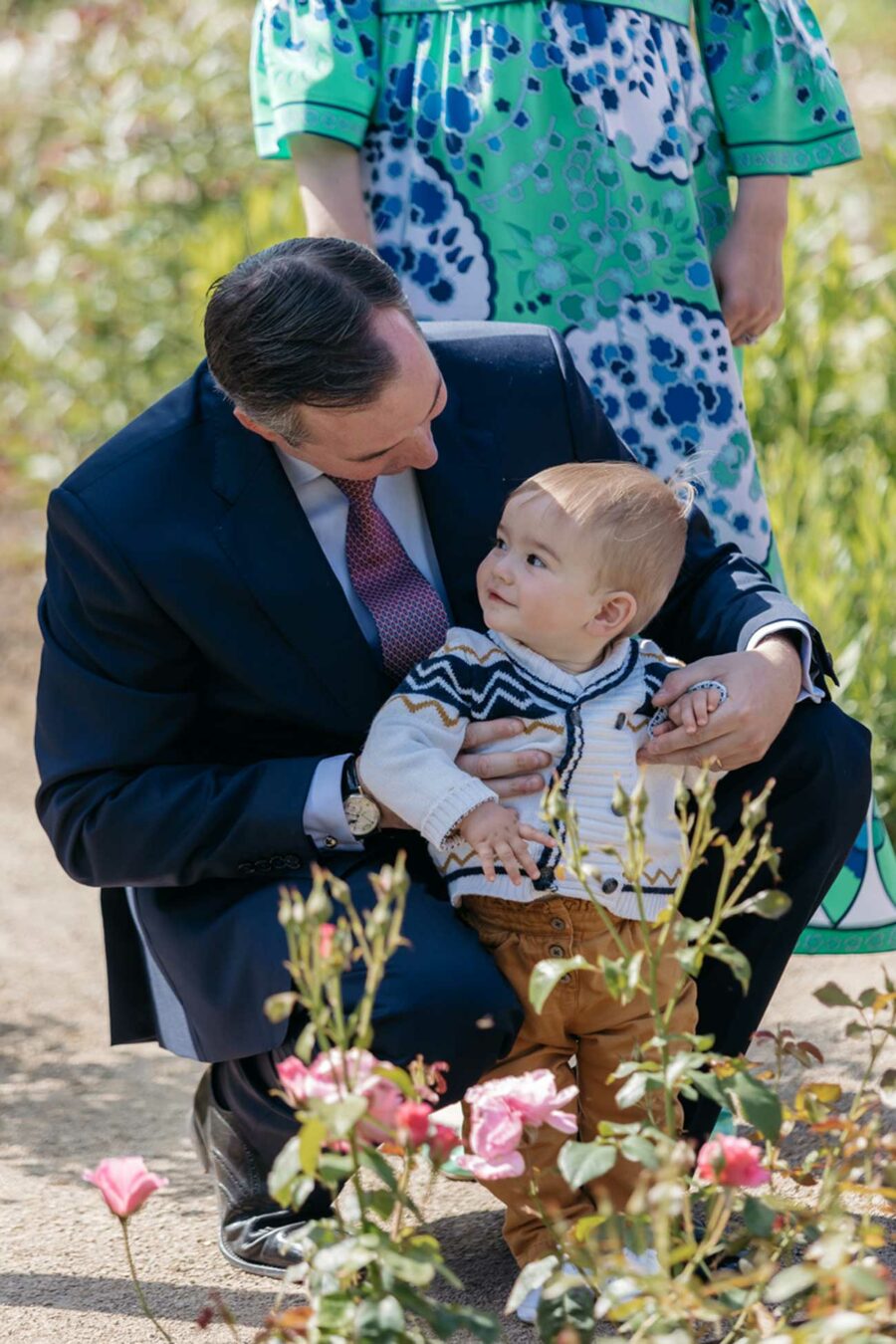 Le petit prince François baptise sa rose au château de Munsbach