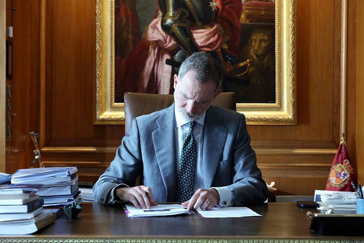 Sept nouvelles photos du roi Felipe VI au travail pour ses 10 ans de règne