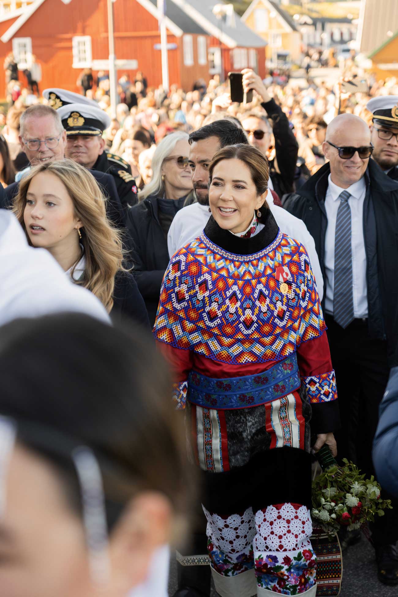 Le roi Frederik, la reine Mary, le prince Vincent et la princesse ...