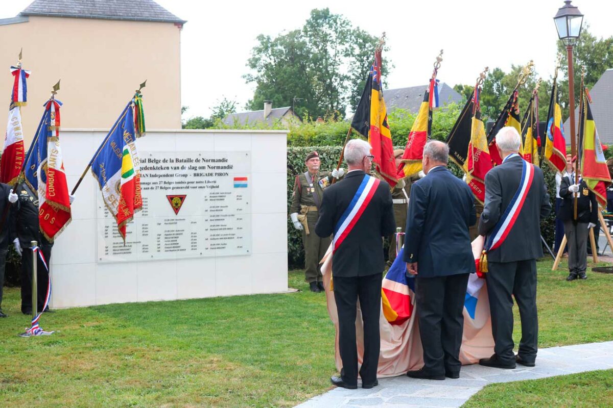 Le prince de Chimay inaugure le mémorial de la Brigade Piron en Normandie