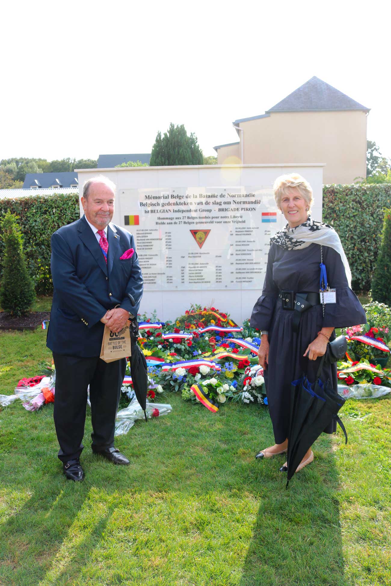 Le prince de Chimay inaugure le mémorial de la Brigade Piron en Normandie
