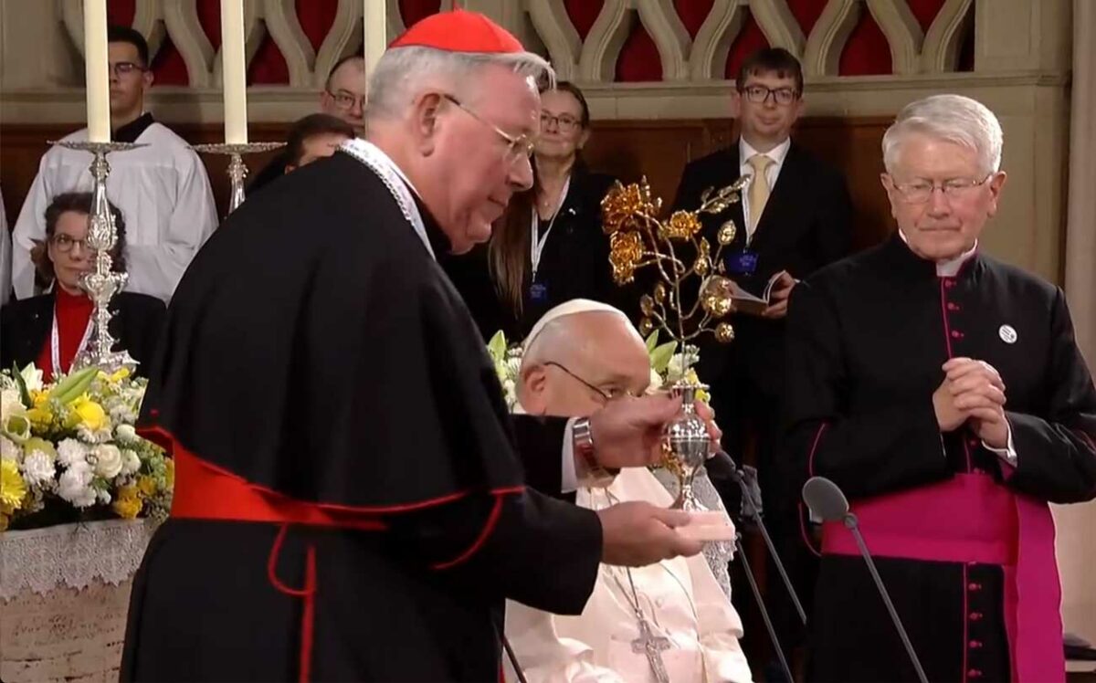 La famille grand-ducale accompagne le pape François à la cathédrale de ...
