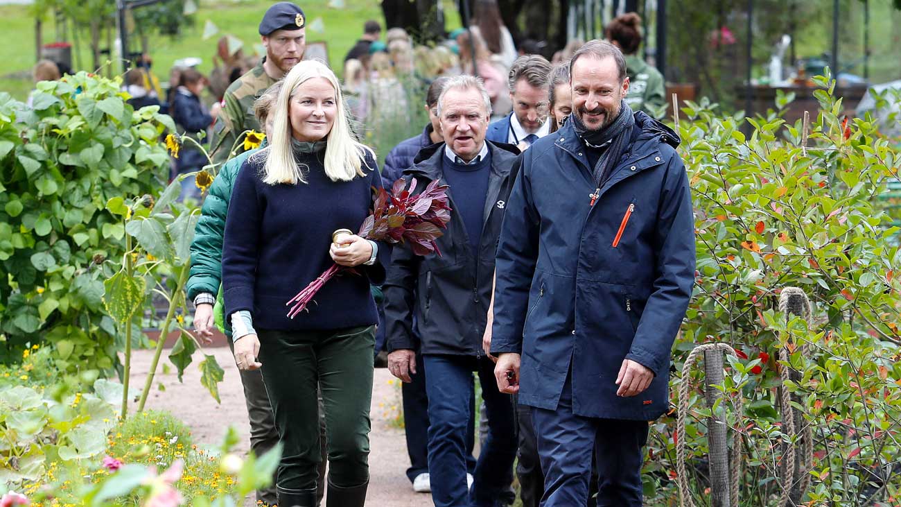Le prince héritier Haakon et la princesse héritière Mette-Marit en ...