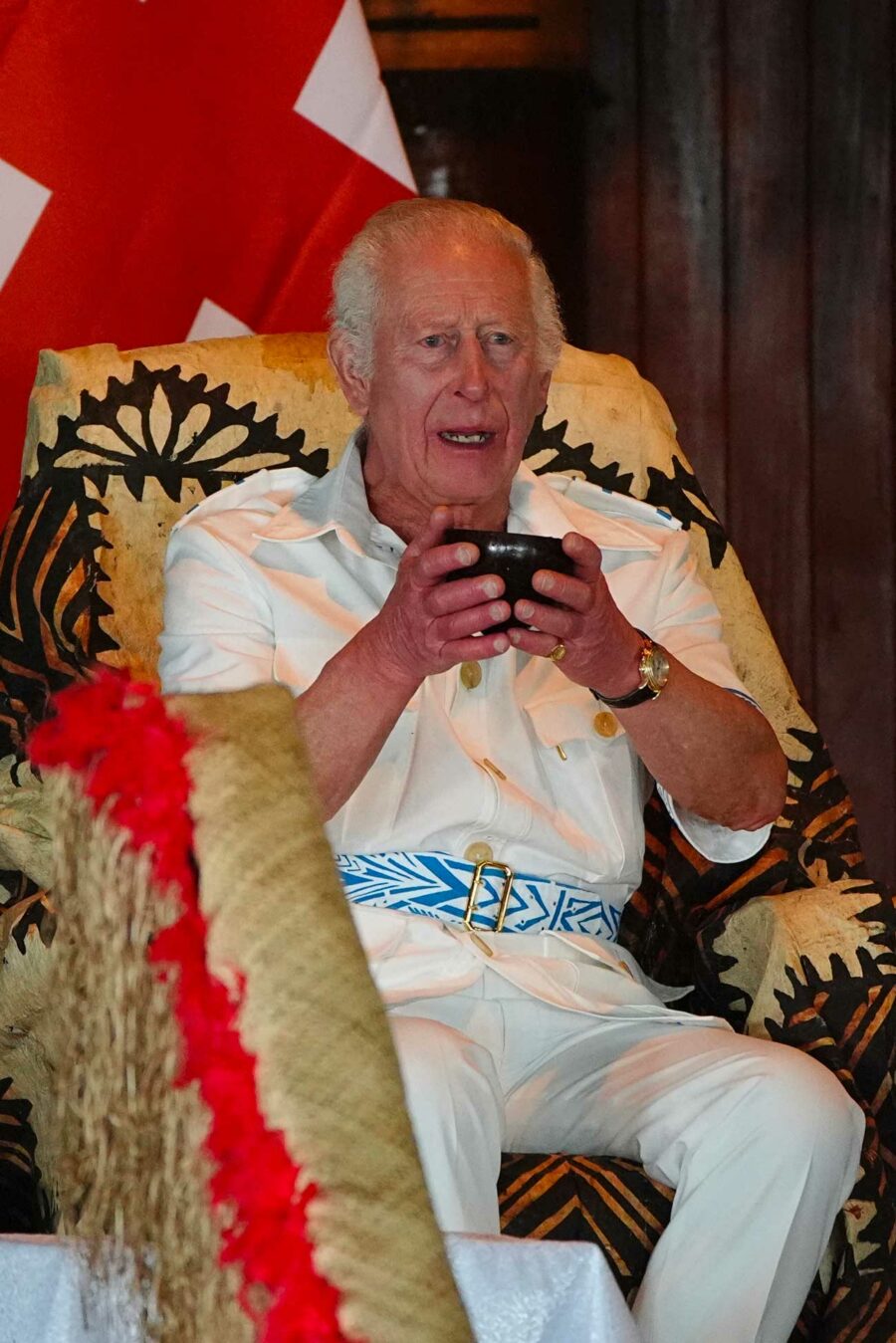 Le souverain samoan accueille le roi Charles III lors d'une ...
