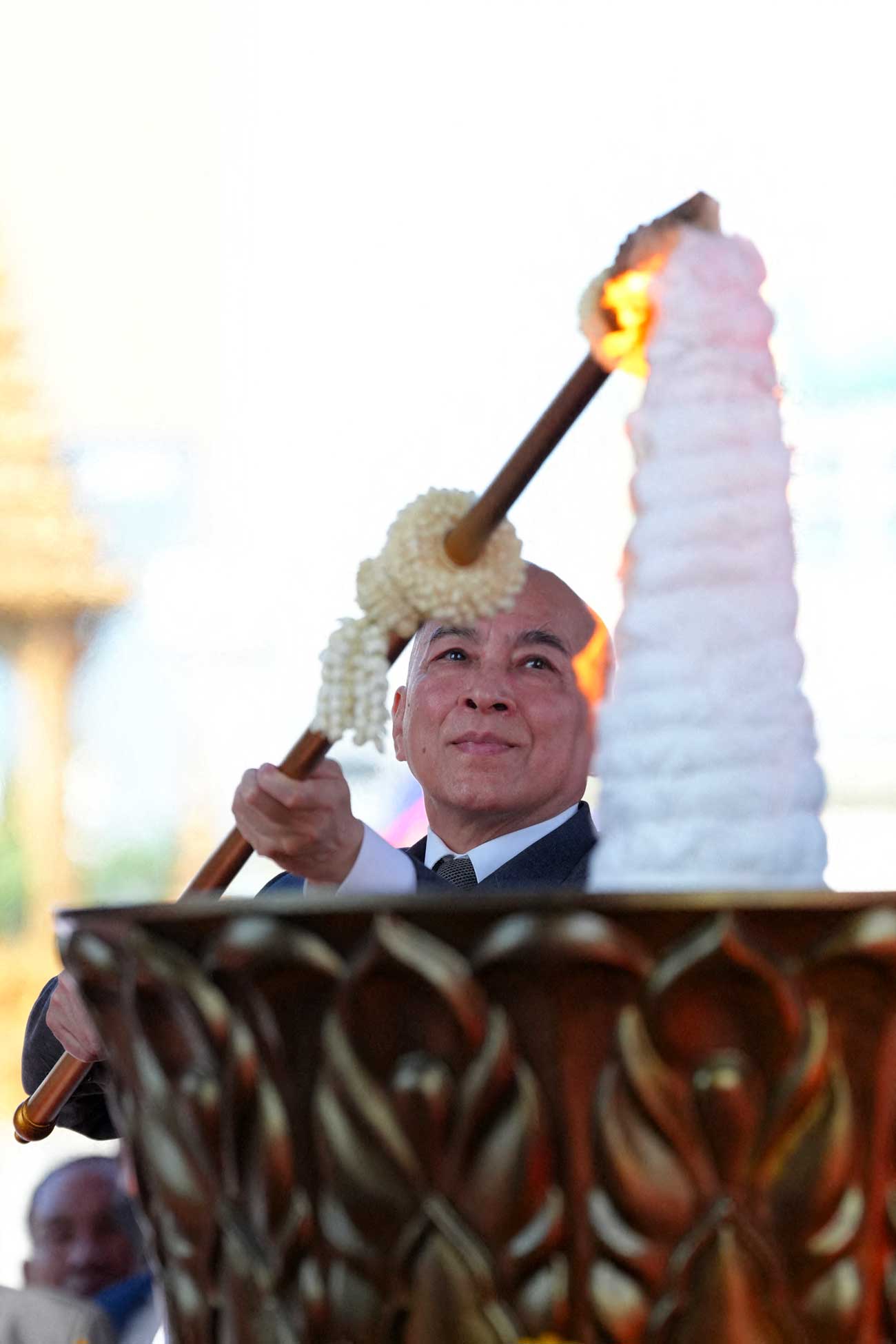 Le roi du Cambodge célèbre les 71 ans de l'indépendance de son pays