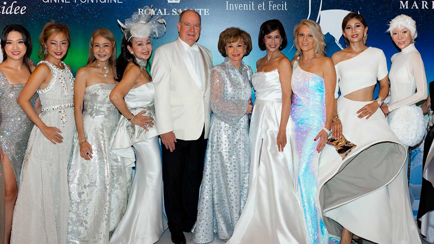 Le bal glacé du prince Albert II à Singapour