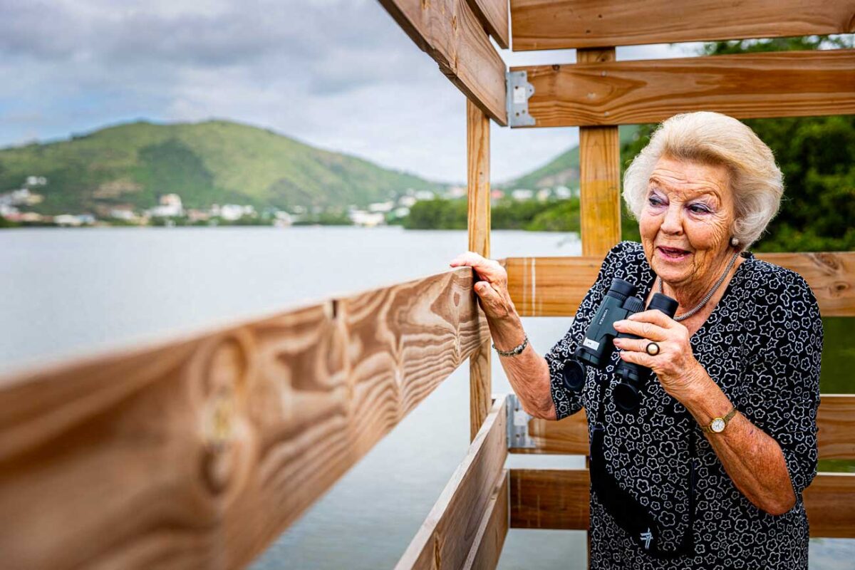 Beatrix de Pays-Bas défend la faune et la flore à Sint-Maarten