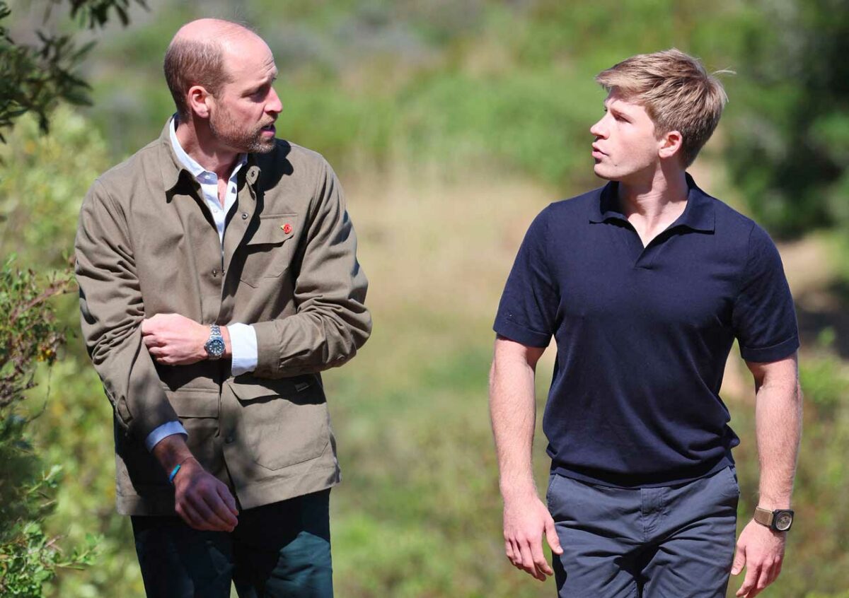 Le prince William en randonnée vers les sommets surplombant Le Cap