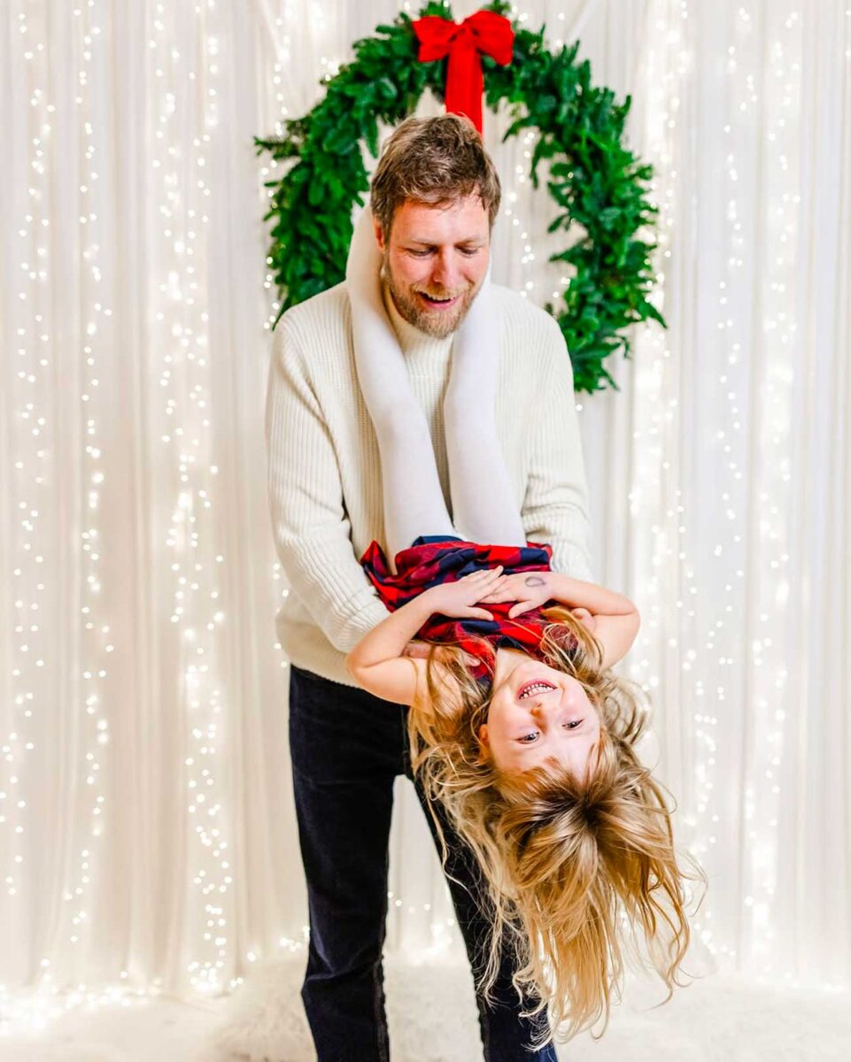 La joie du prince Leka avec sa fille Géraldine pour Noël