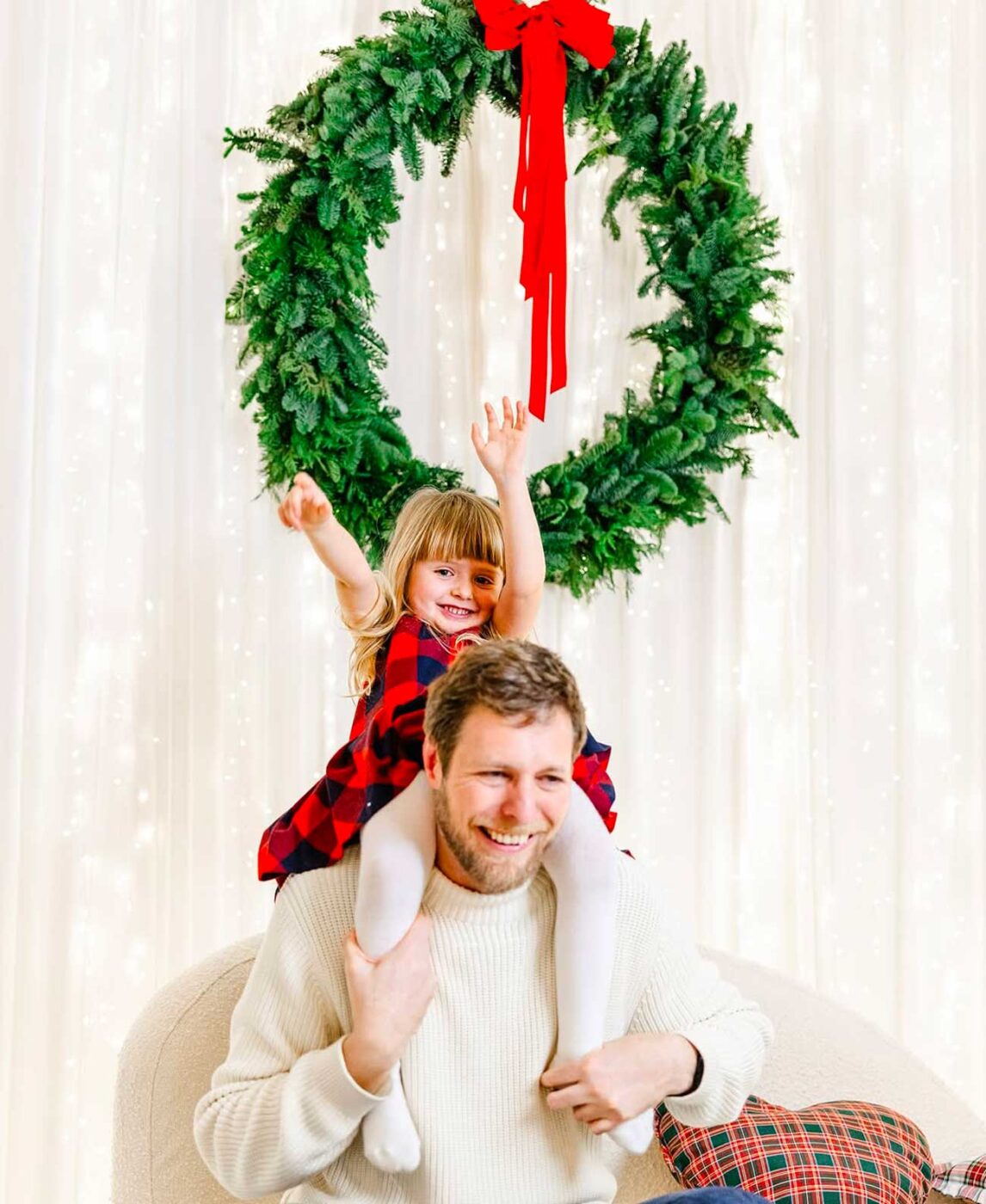 La joie du prince Leka avec sa fille Géraldine pour Noël