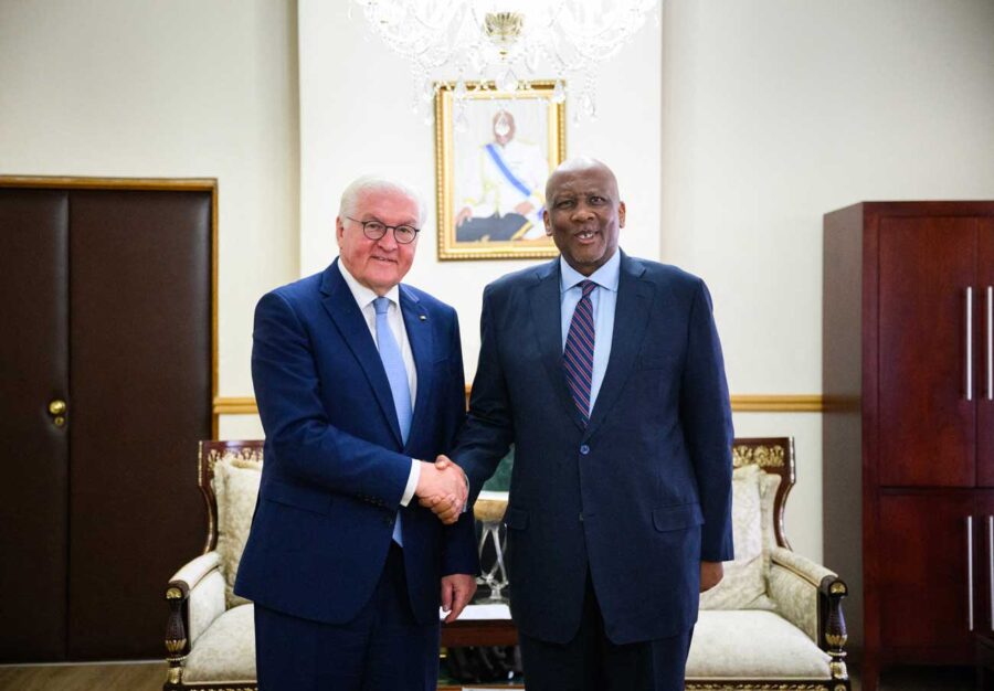 Le roi Letsie III reçoit le président allemand après sa mystérieuse ...