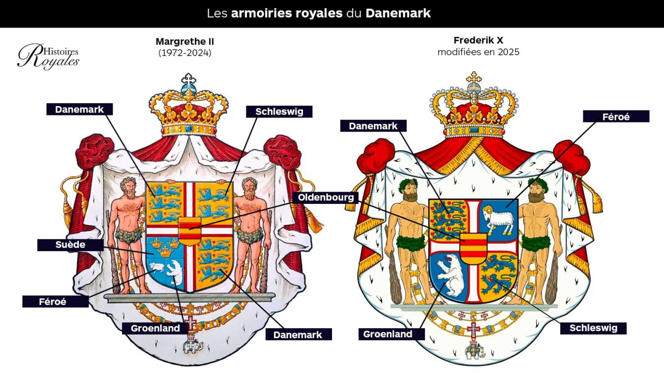 Le roi Frederik X modifie les armoiries royales danoises