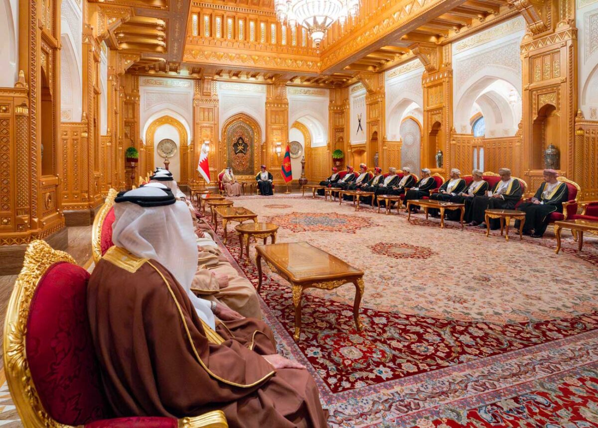 Le roi de Bahrein en visite d'État auprès du sultan d'Oman