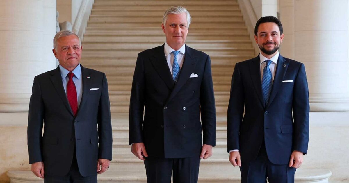 Le roi Philippe reçoit le roi Abdallah II de Jordanie après sa ...