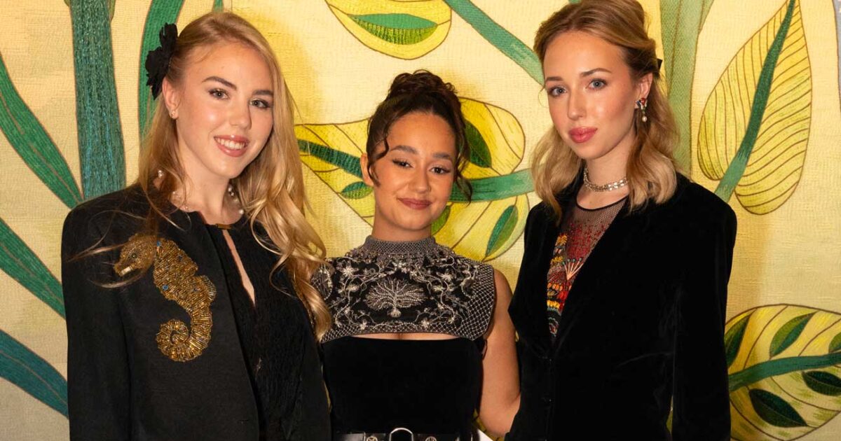 Les princesses Maria Carolina et Maria Chiara avec Lena Mahfouf et ...