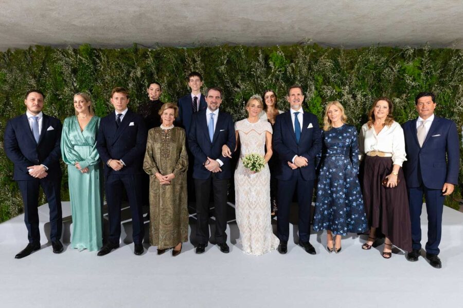 Le prince Constantine Alexios témoin du mariage de son oncle Nikolaos