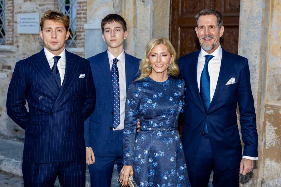 Le prince Constantine Alexios témoin du mariage de son oncle Nikolaos