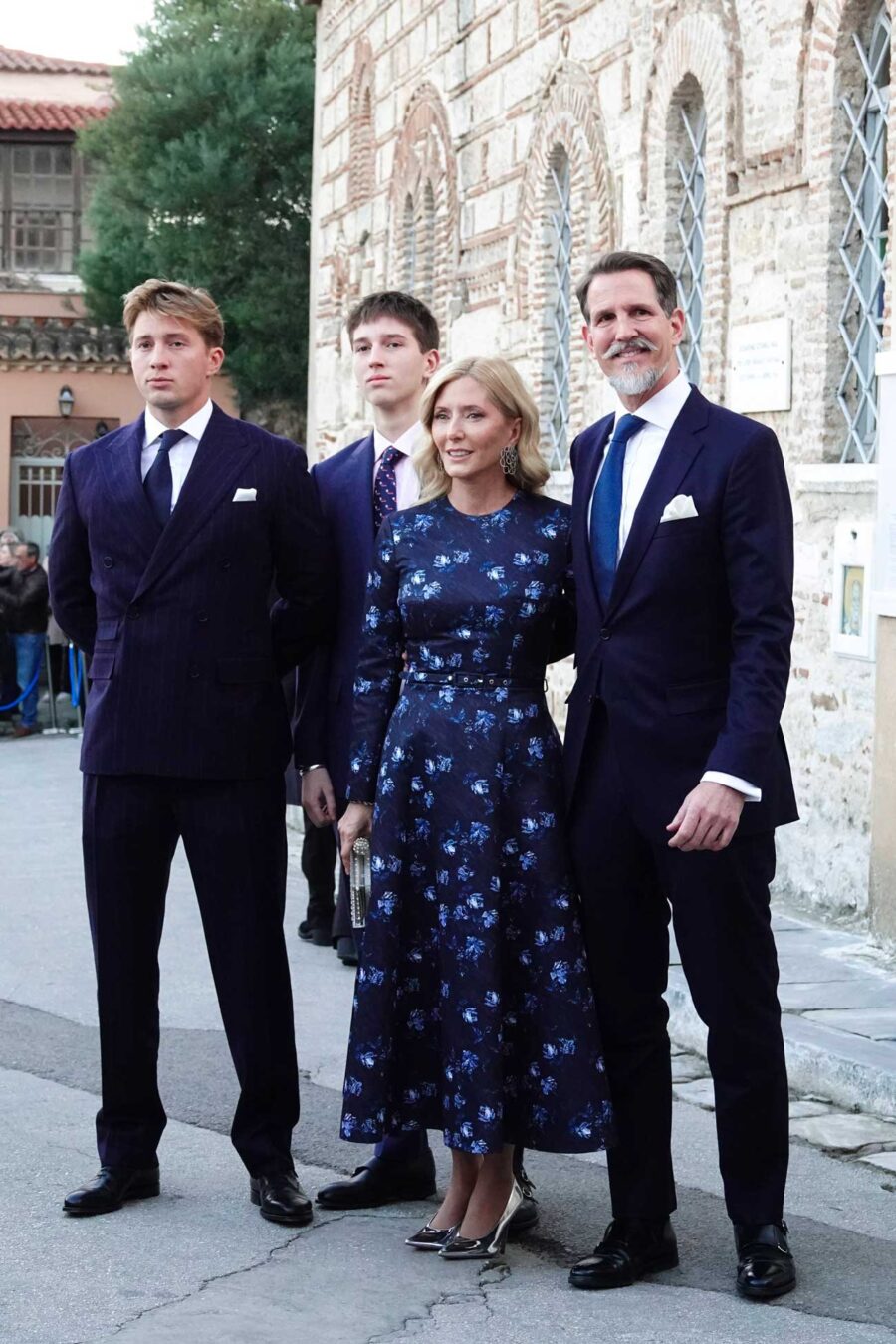 Le prince Constantine Alexios témoin du mariage de son oncle Nikolaos