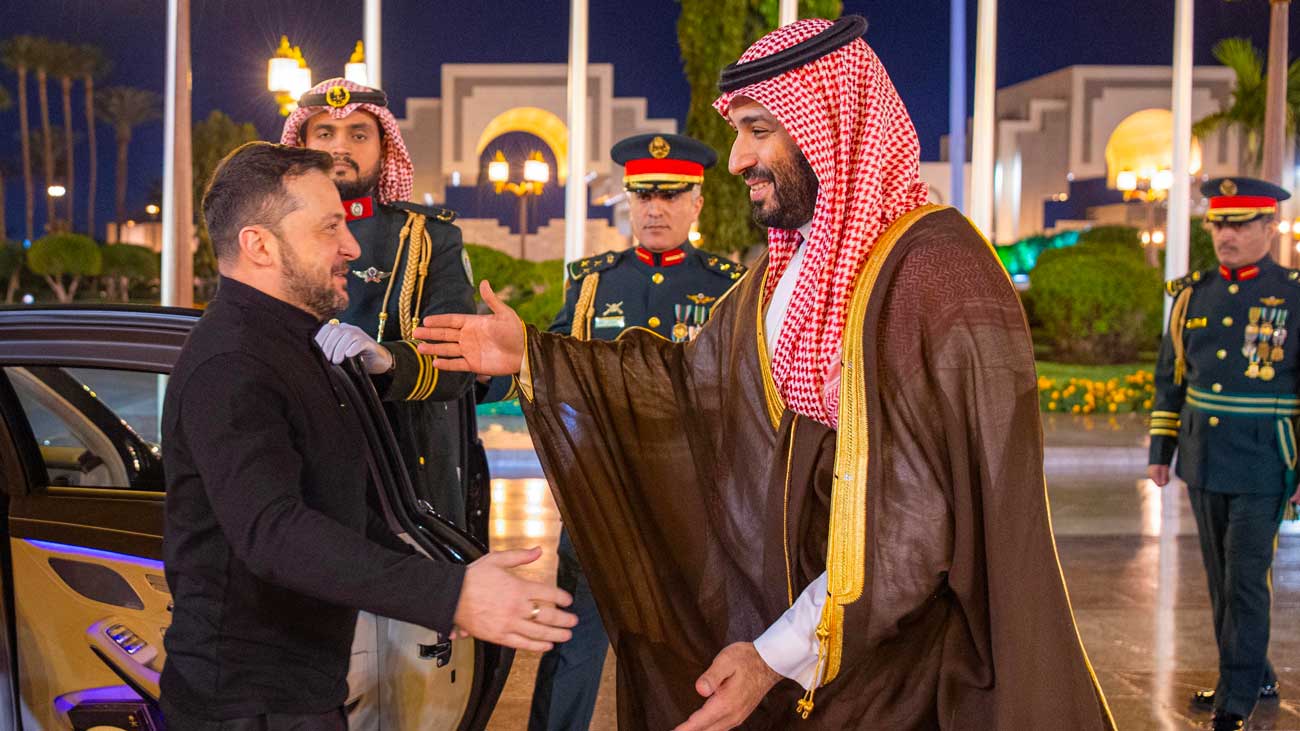 Le prince héritier Mohammed ben Salmane reçoit le président Zelensky en ...