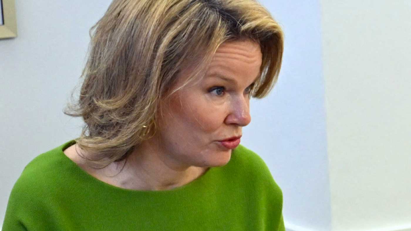 La reine Mathilde visite l'Académie de musique de Waterloo