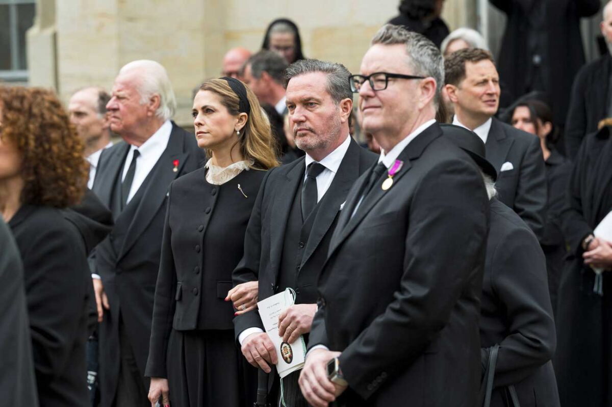 La famille royale de Suède aux funérailles du prince Andreas de Saxe ...