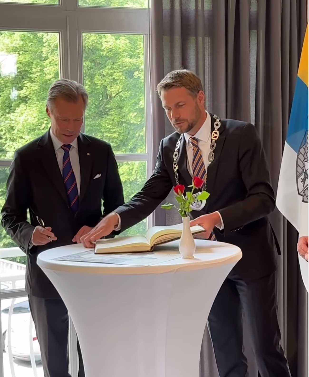 Le grand-duc Henri visite le berceau de la famille grand-ducale à Weilbourg