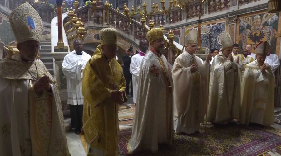 Les royautés à l'intronisation du pape Léon XIV