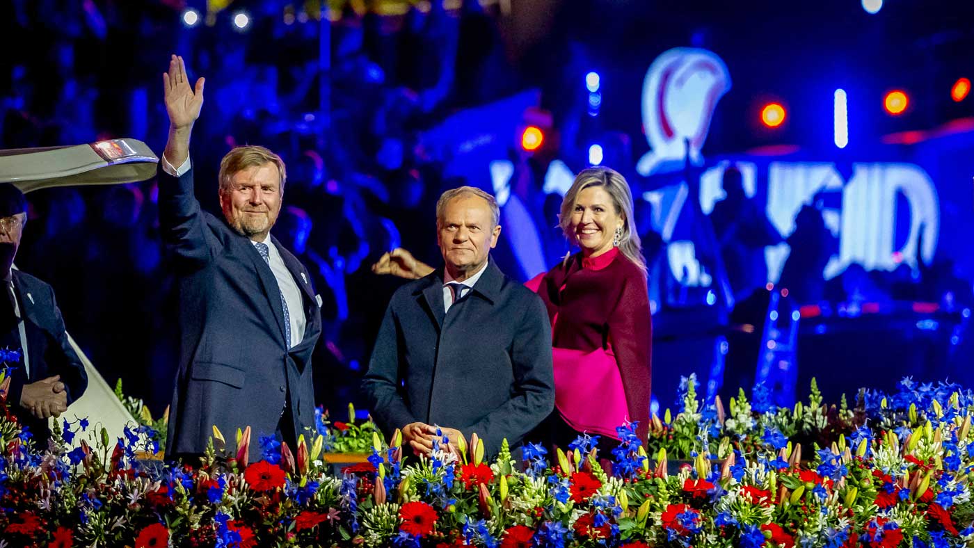 Le roi Willem-Alexander et la reine Máxima au concert de la libération ...