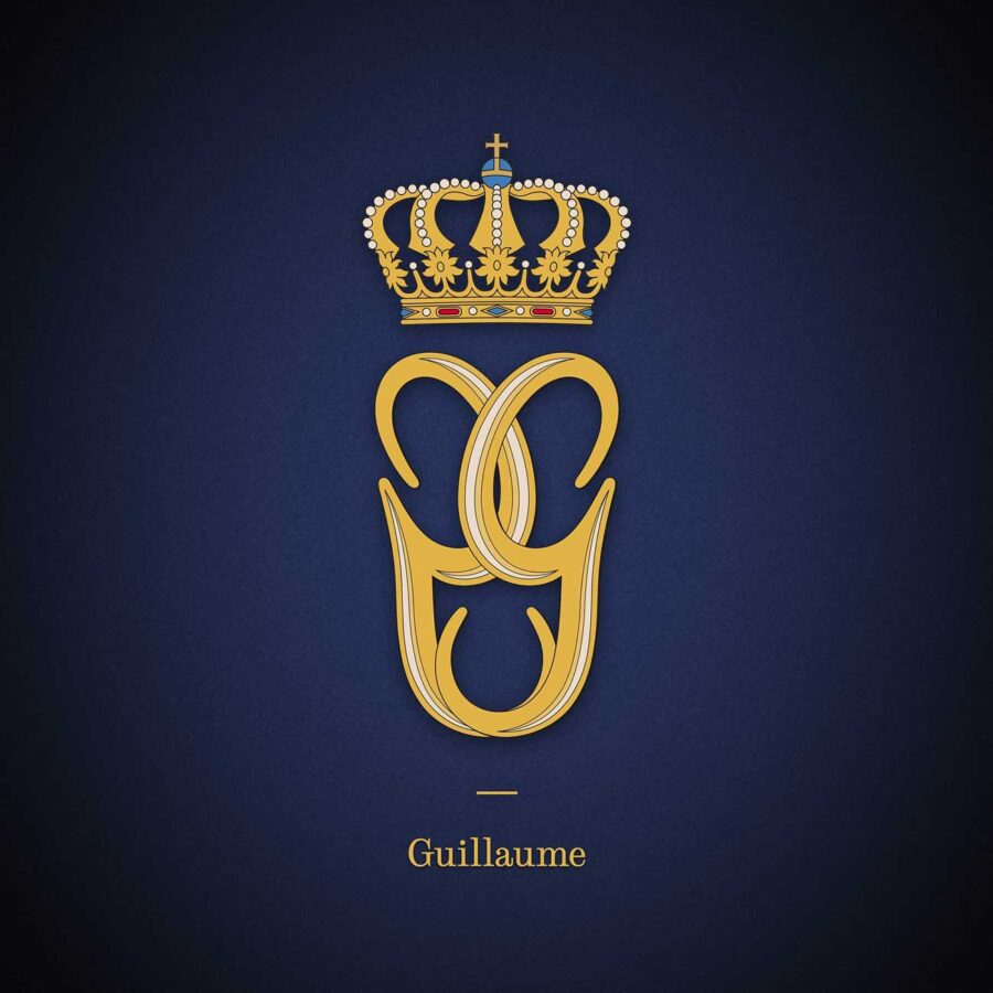 Der zukünftige Großherzog Guillaume enthüllt sein neues Monogramm