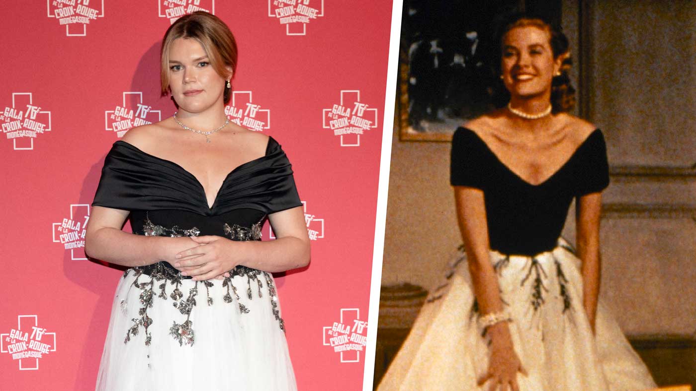 Camille Gottlieb ehrt Prinzessin Grace in einem ikonischen Kleid, das ...