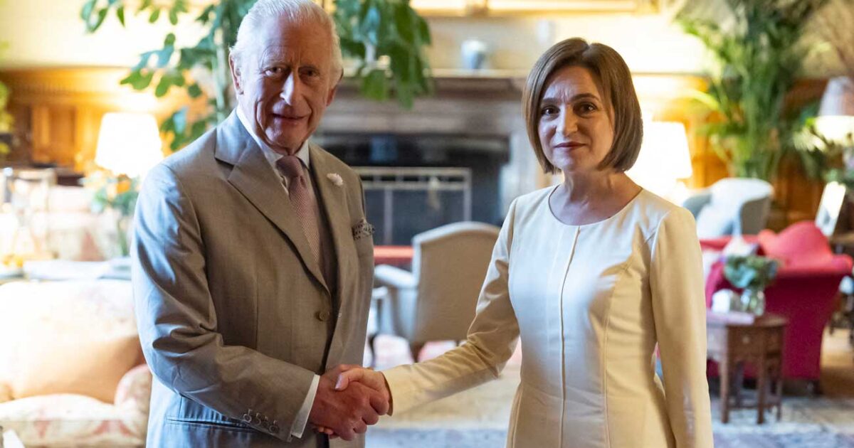 Le roi Charles III accueille la présidente moldave Maia Sandu à Sandringham