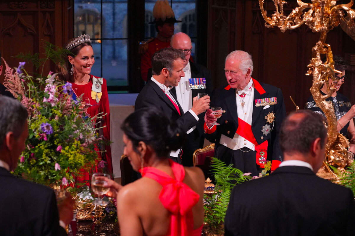 Qu'ont mangé Emmanuel et Brigitte Macron au banquet d'État de Charles ...