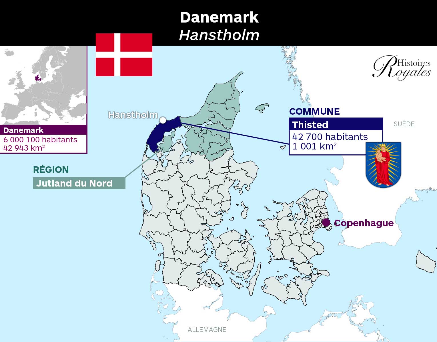 Le roi Frederik X et la reine Mary à Thisted au deuxième jour de leur croisière dans le nord du ...