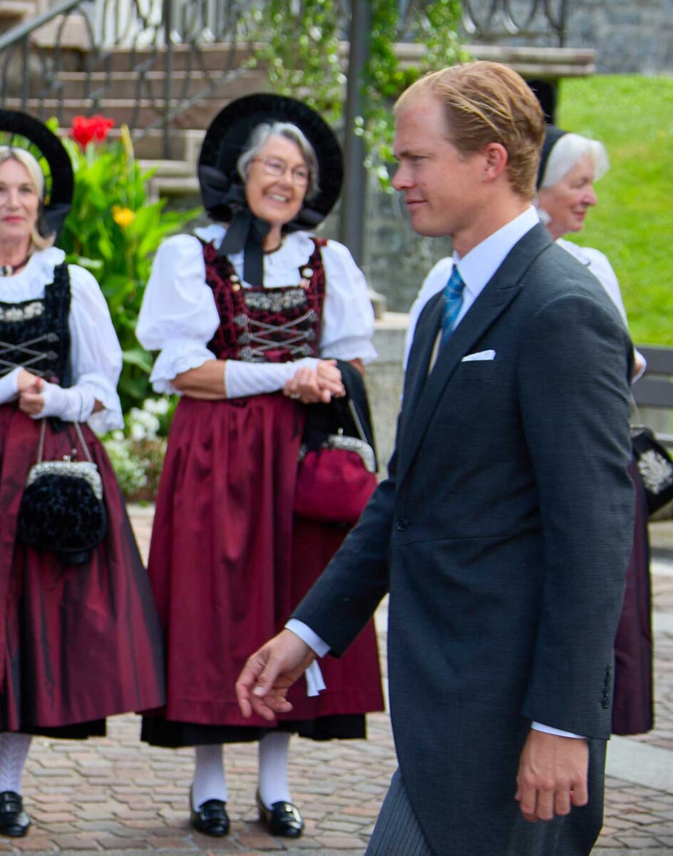 Archiducs et archiduchesses d'Autriche au mariage de la princesse Marie ...