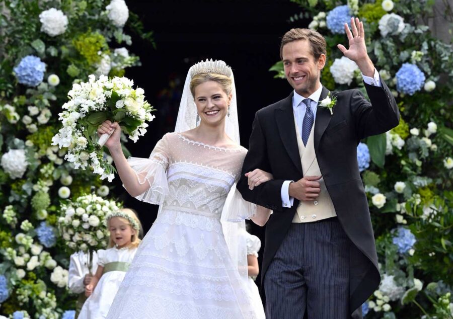 Les princes luxembourgeois au mariage de la princesse Marie Caroline de Liechtenstein