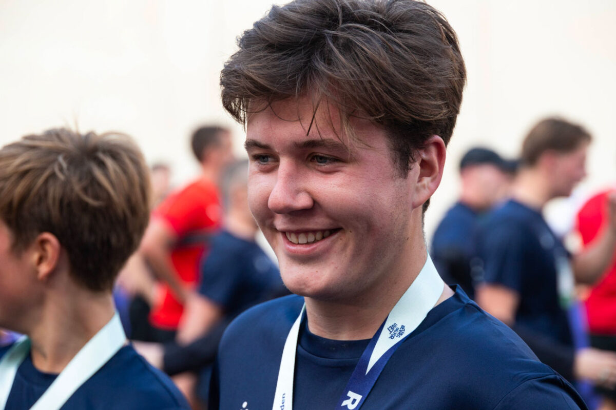 Kronprinz Christian mit seiner Freundin Emma auf einem Festival ...