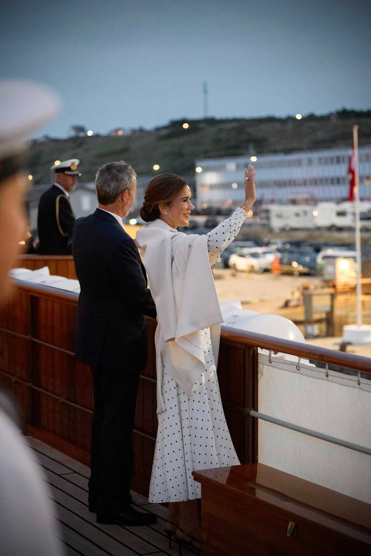 Le roi Frederik X et la reine Mary à Thisted au deuxième jour de leur croisière dans le nord du ...