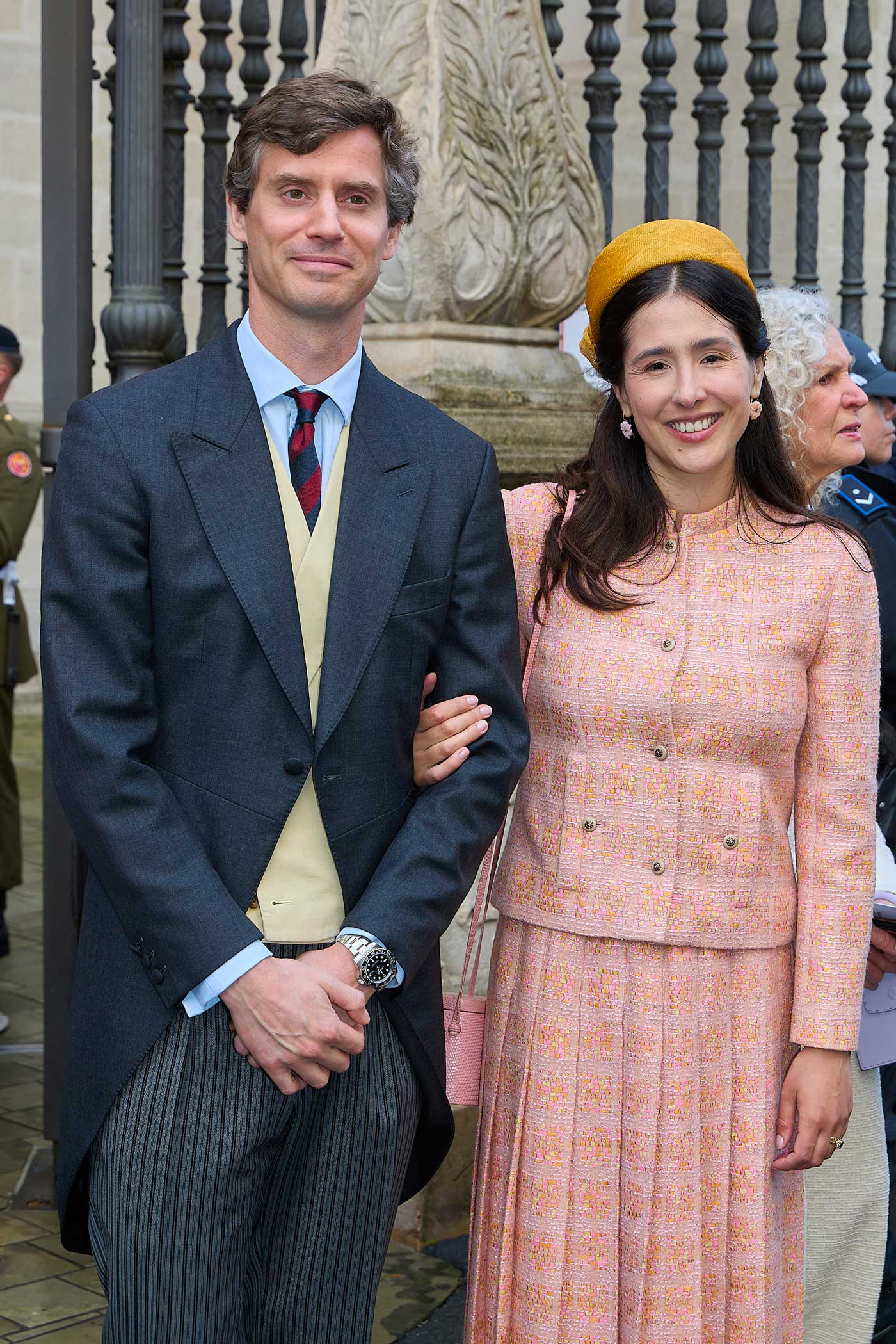 Les princes de Liechtenstein au Te Deum en l'honneur du grand-duc Guillaume