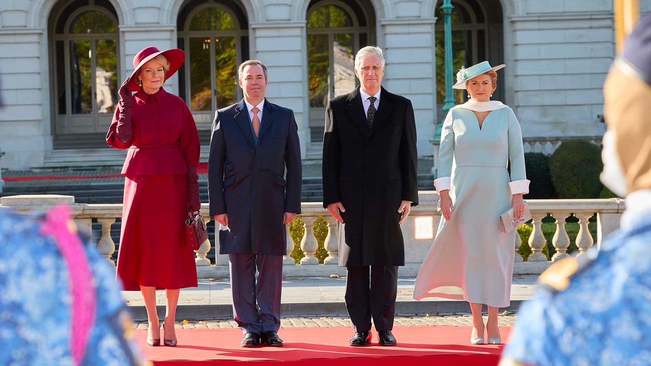 Le grand-duc Guillaume et la grande-duchesse Stéphanie effectuent leur ...
