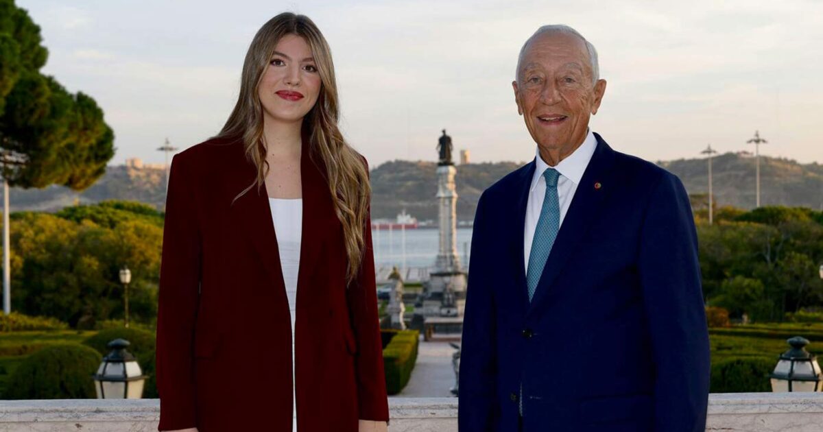 La première rencontre de l'infante Sofia avec un chef d'État au palais ...