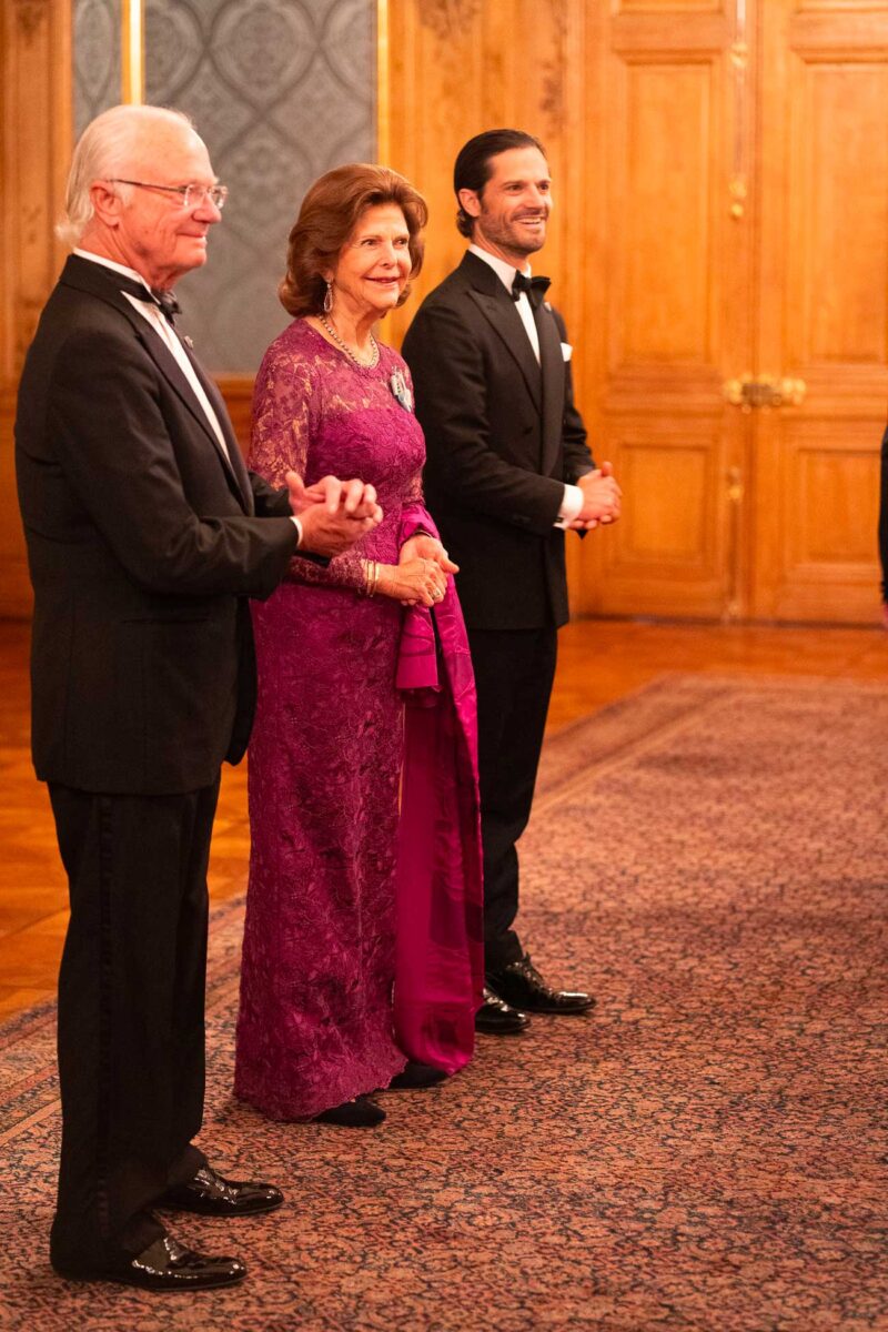 König Carl XVI. Gustaf und Königin Silvia veranstalten eine Gala für ...