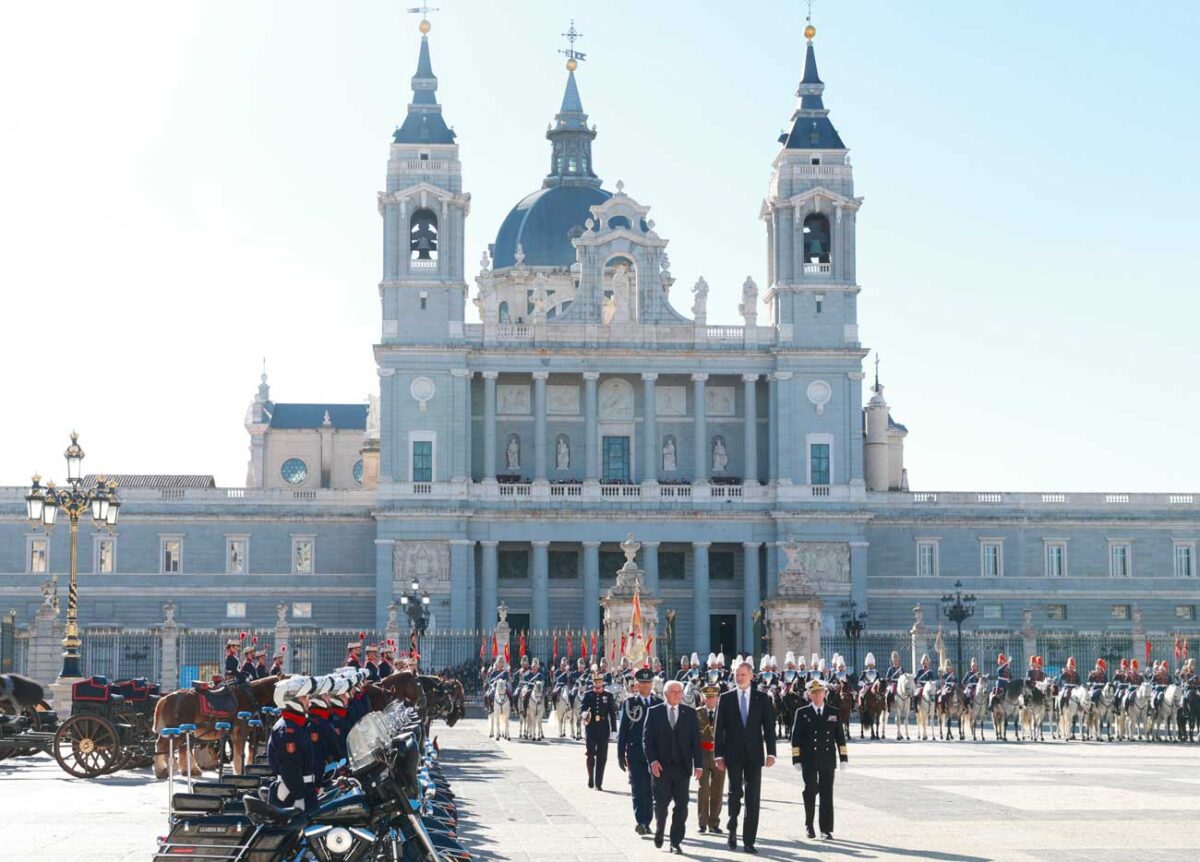 Le roi Felipe VI et la reine Letizia accueillent le président allemand ...