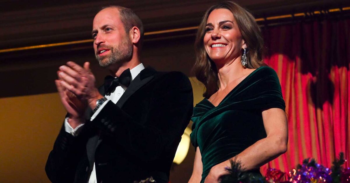 Le prince William et la princesse Catherine en velours pour une soirée ...