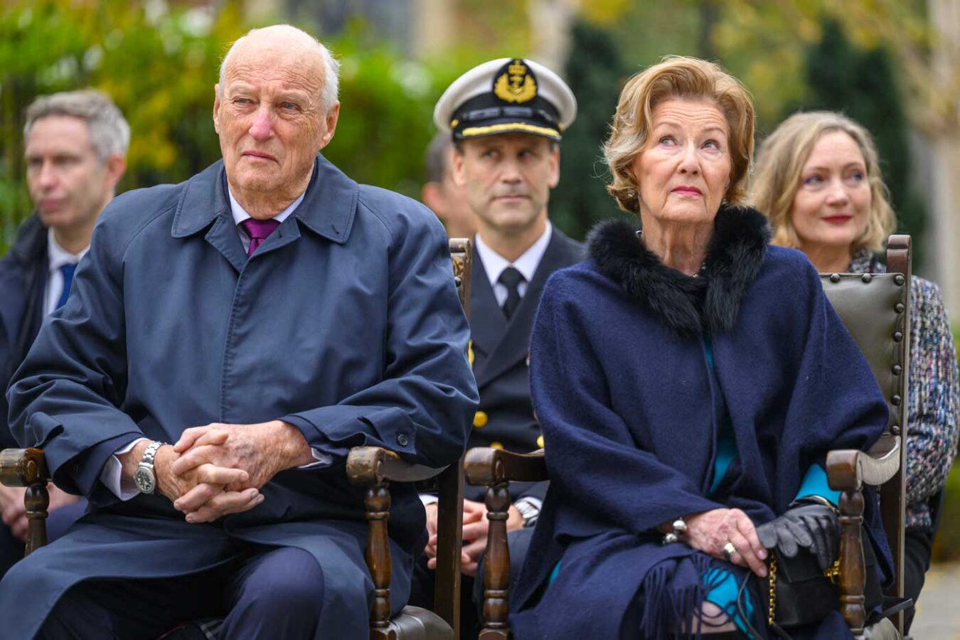 Le roi Harald V auprès de la communauté norvégienne à Londres en ...