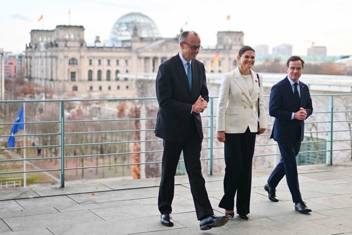 La princesse héritière Victoria rencontre le président allemand et le ...
