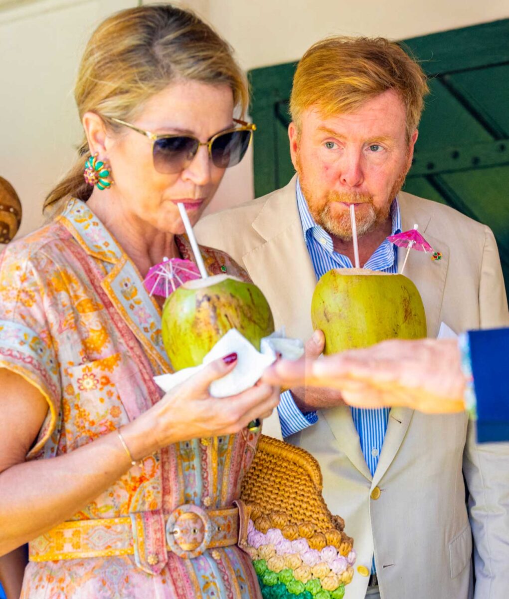 Le roi Willem-Alexander et la reine Máxima en croisière sur le fleuve ...