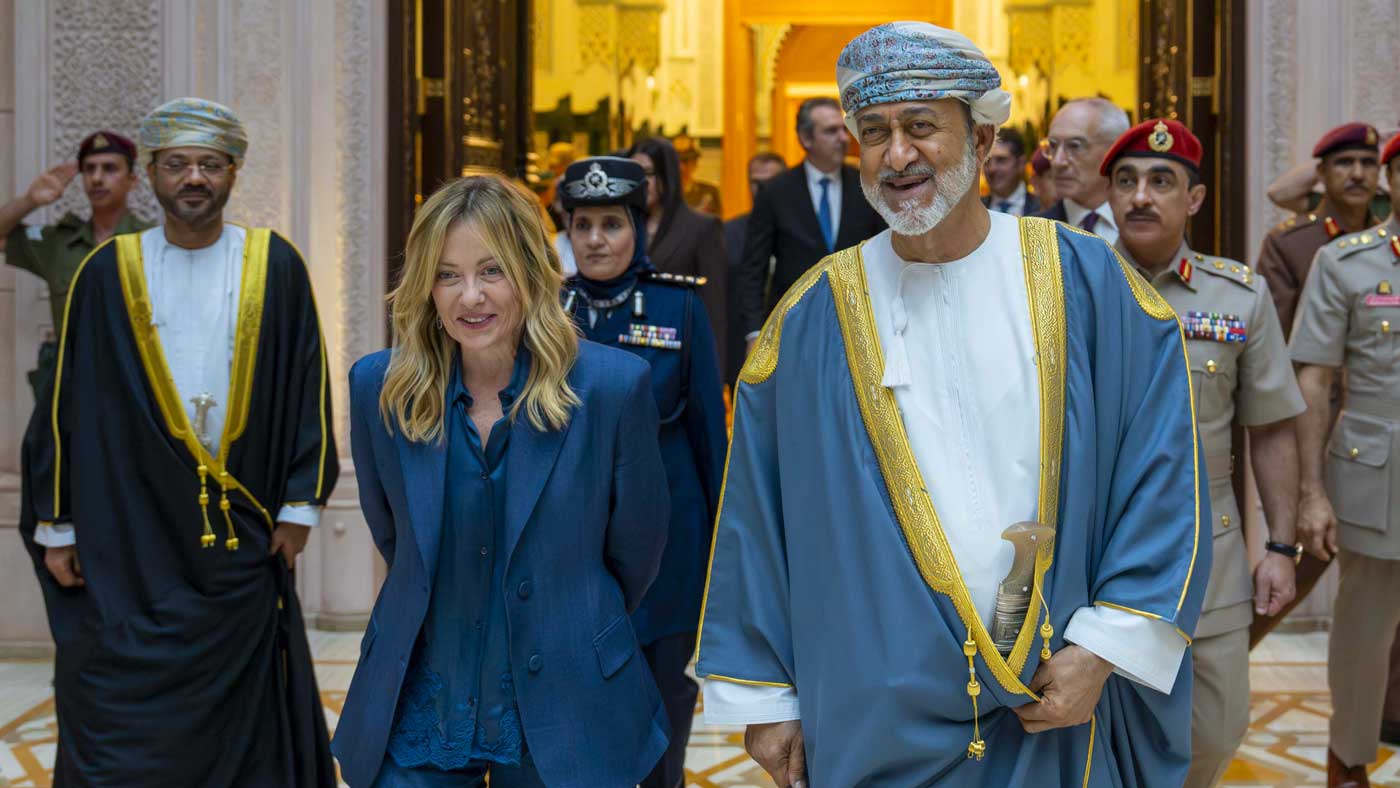 Le sultan d'Oman reçoit Giorgia Meloni
