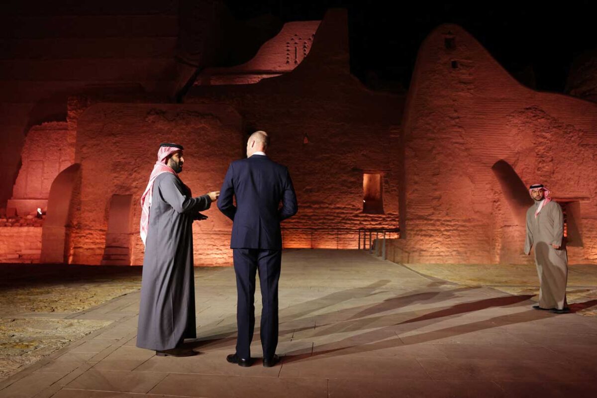 Le prince William découvre le berceau historique de la famille Al Saoud ...