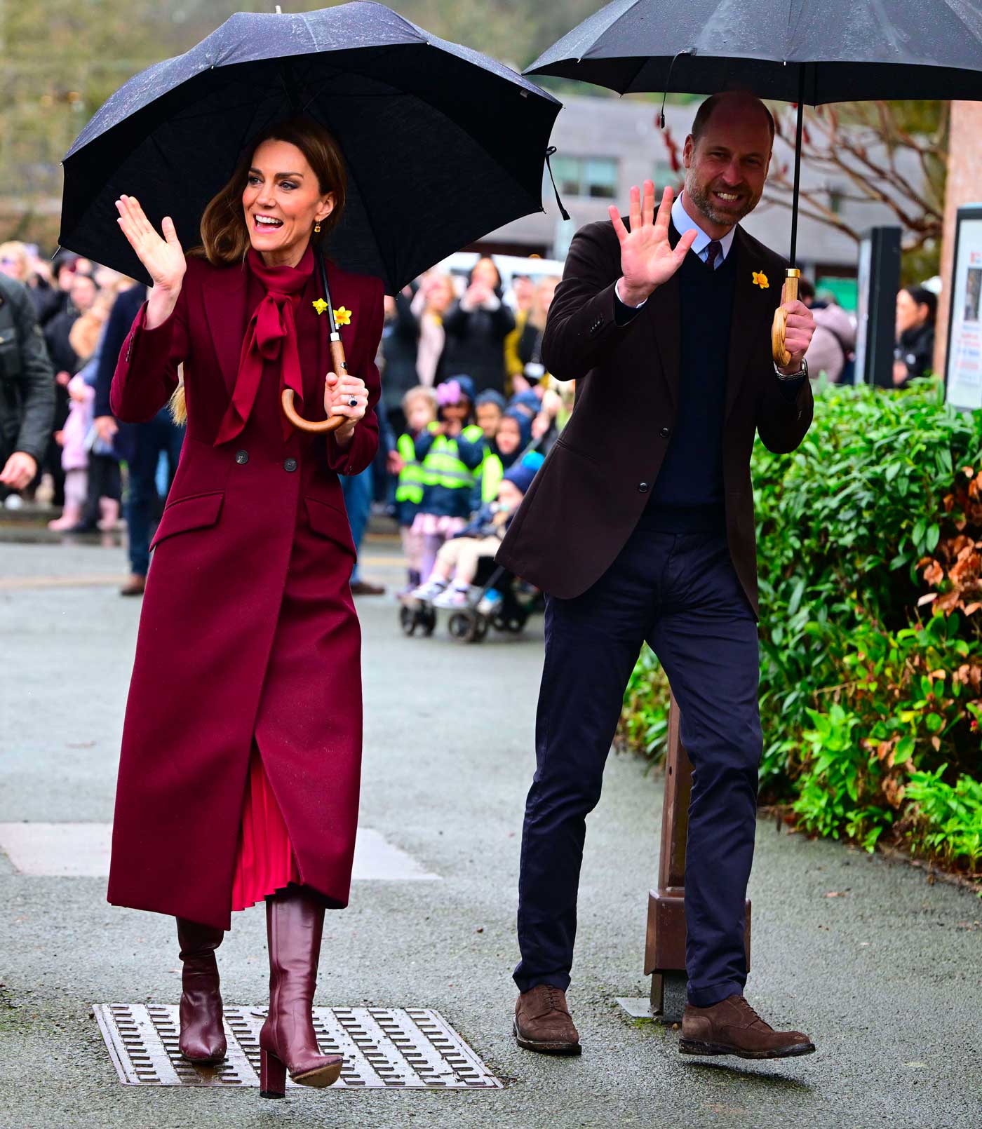 Le prince et la princesse de Galles au pays de Galles pour la Saint-David