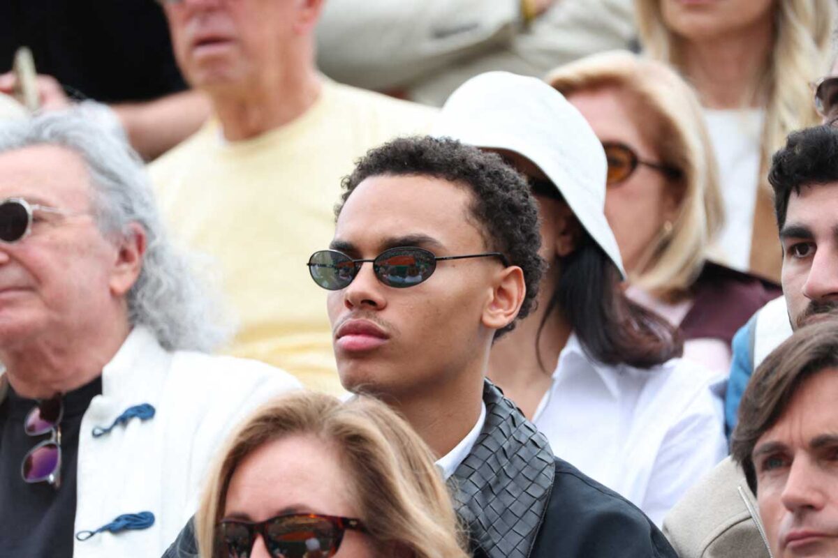 Le prince Albert II et son fils Alexandre Grimaldi au tournoi de tennis ...